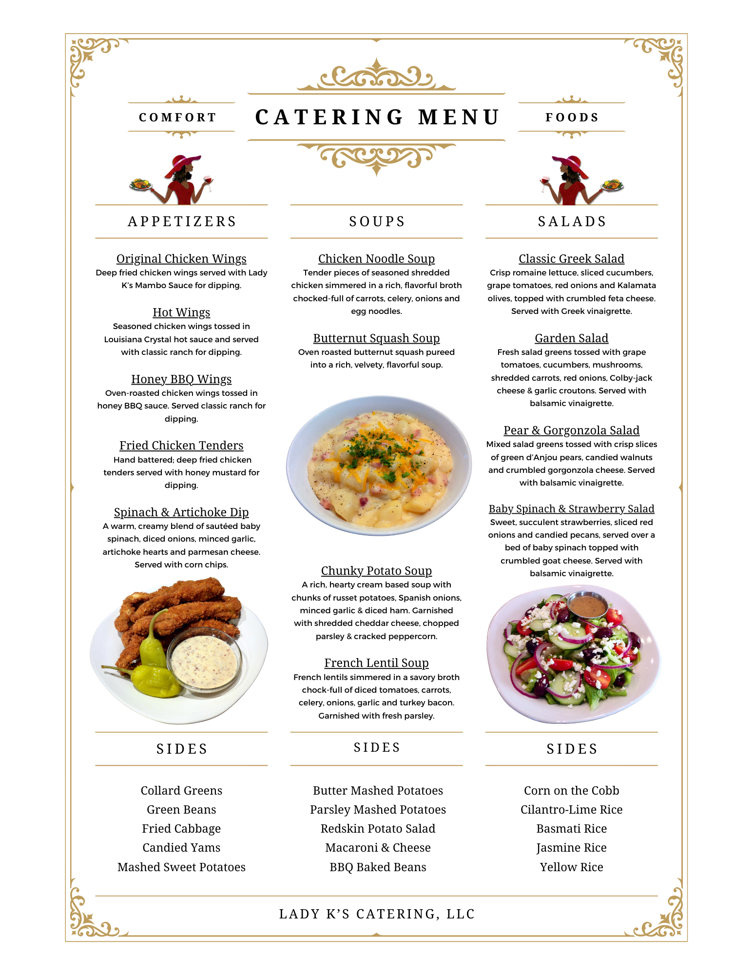 Catering Menu – Lady K's Catering, LLC